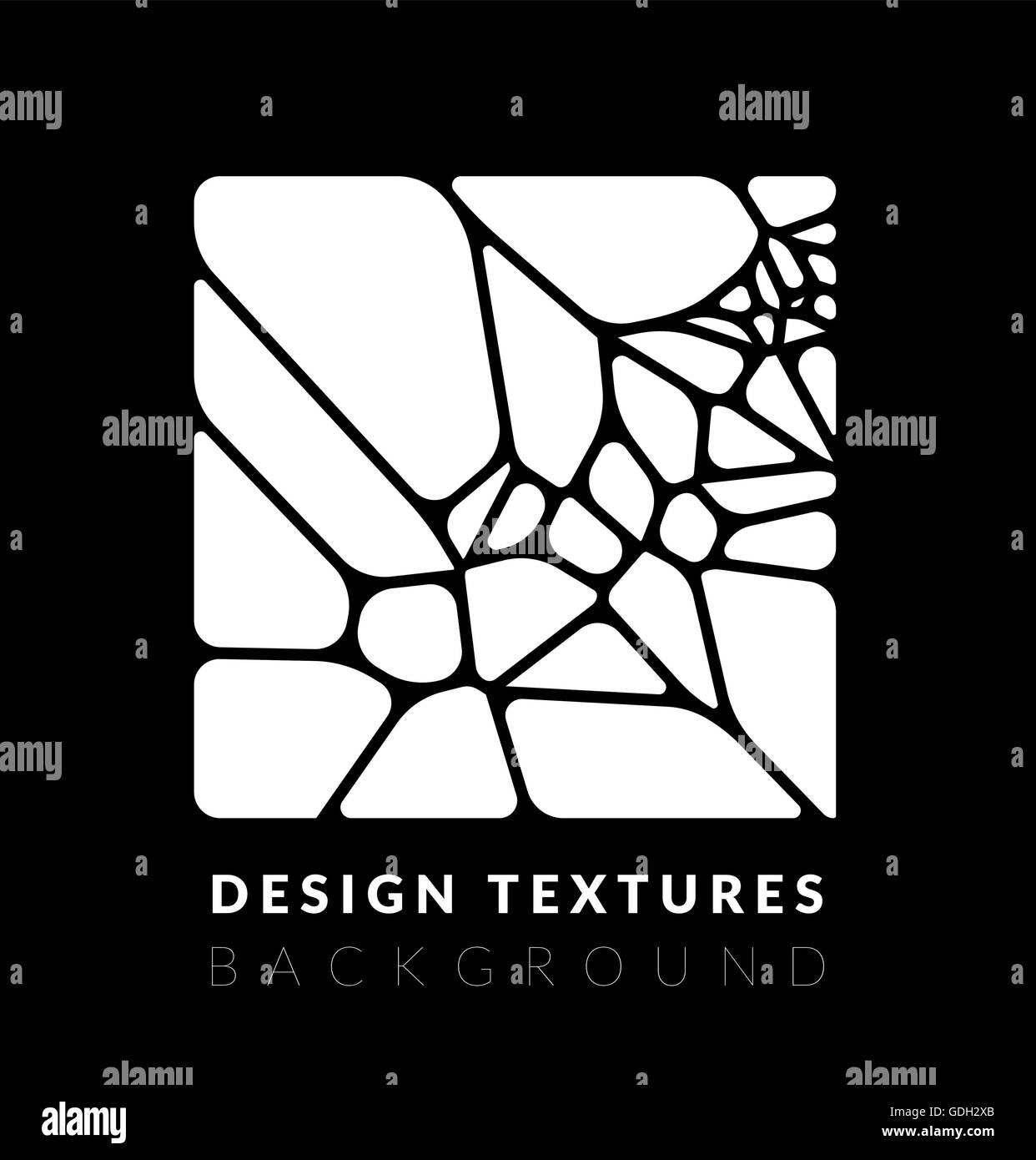 Voronoi pattern Black and White Stock Photos & Images - Alamy