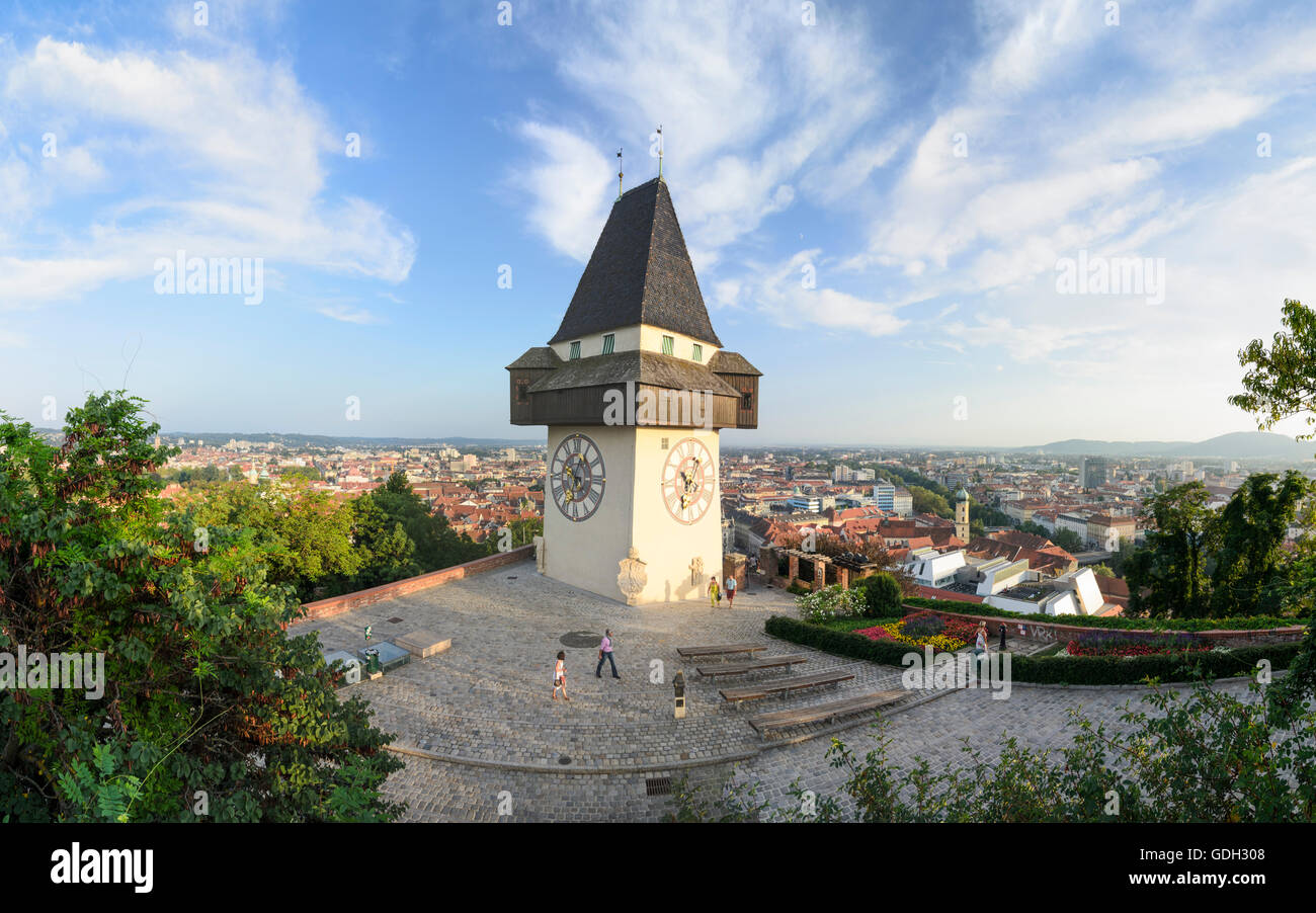 Graz clock tower hi-res stock photography and images - Alamy