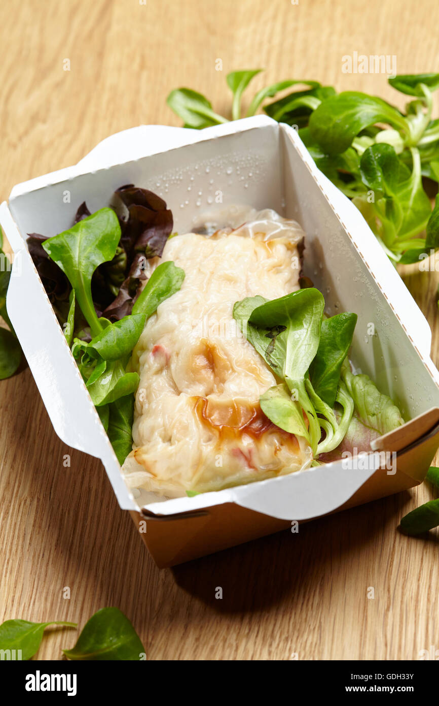 omelet with steamed vegetables and greens healthy natural food Stock ...