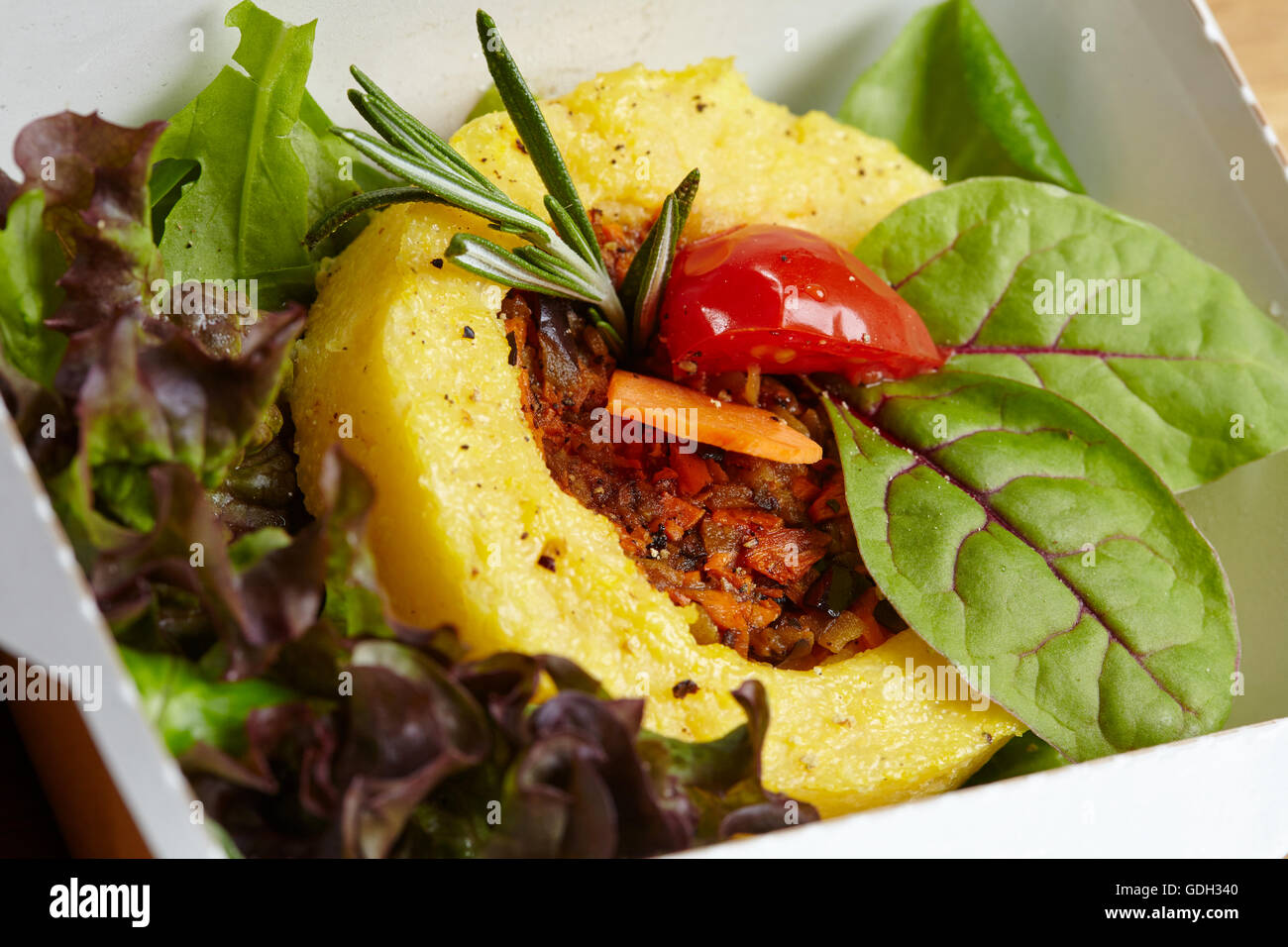 tasty and beautiful dish of stewed vegetables to go Stock Photo - Alamy