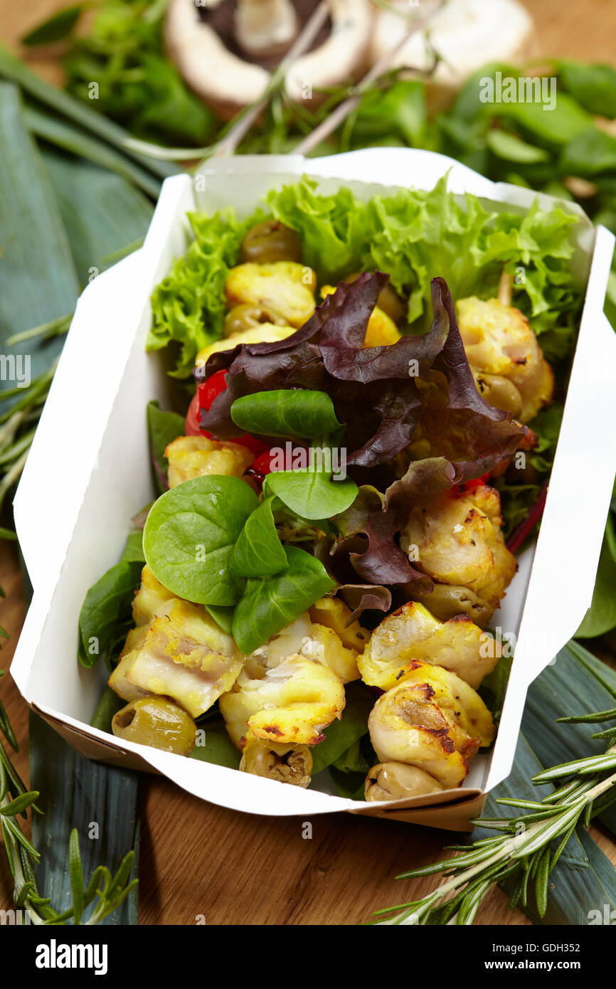 natural healthy food for breakfast fish with vegetables Stock Photo - Alamy