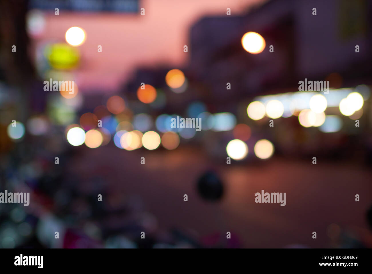 city lights at night abstract Stock Photo - Alamy