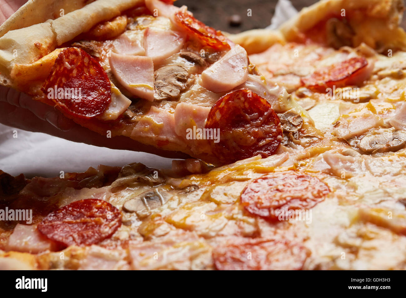 pizza close up Stock Photo - Alamy