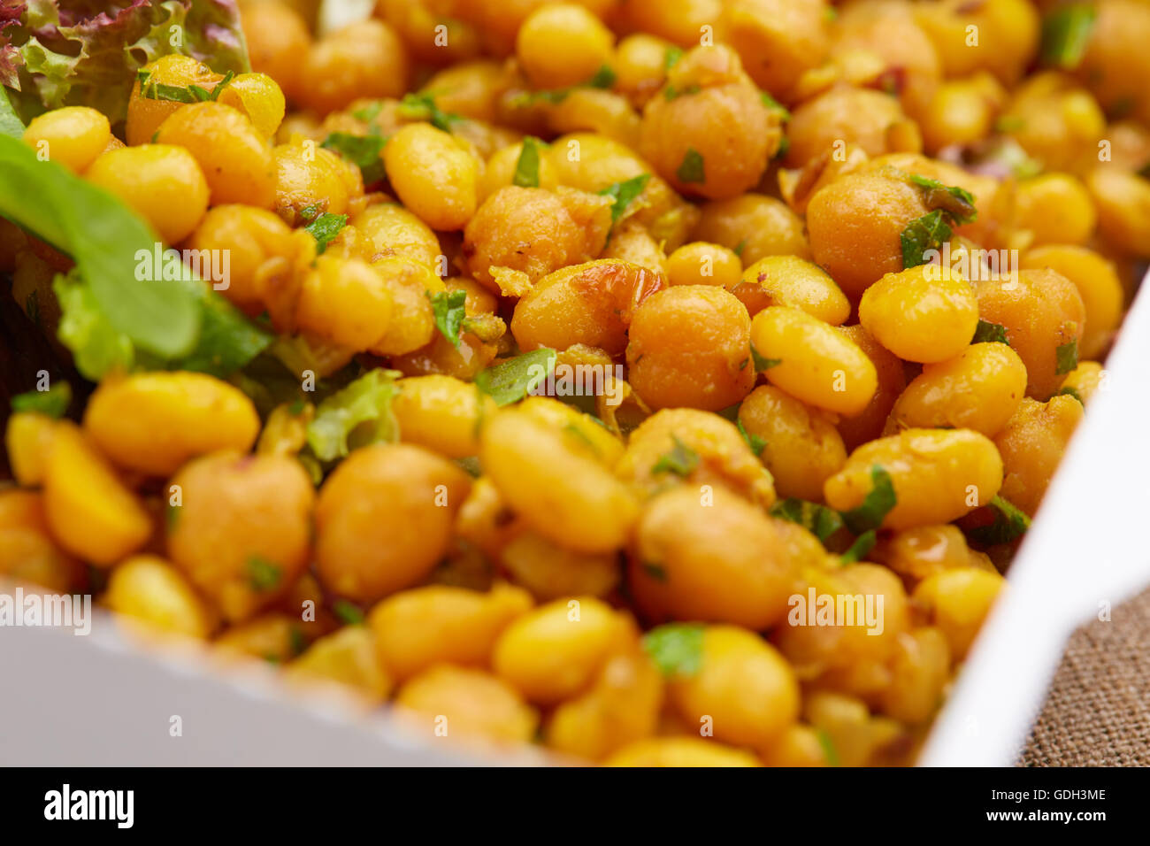 beans and vegetables with turmeric Stock Photo - Alamy