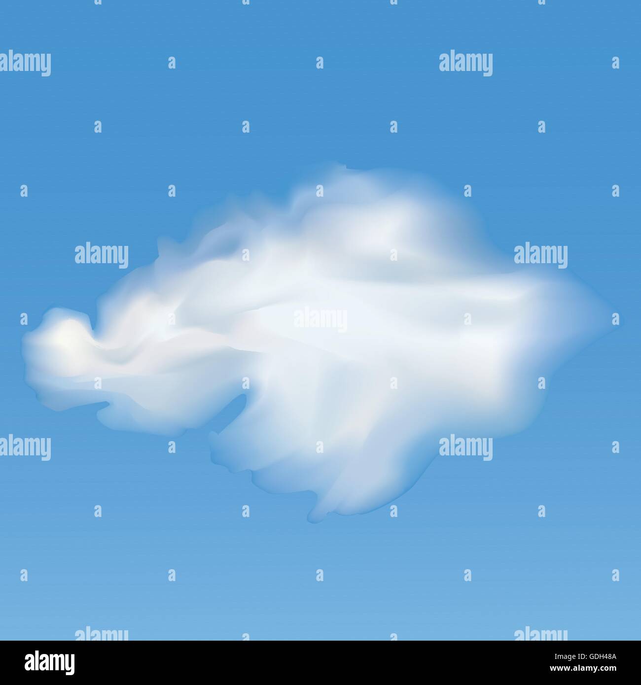 Sky clouds cumulus Stock Vector Images - Alamy