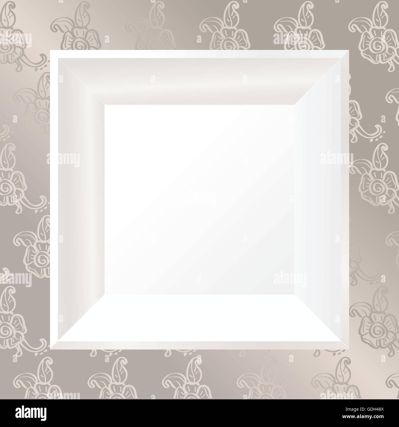 White photo frame Stock Vector Image & Art - Alamy