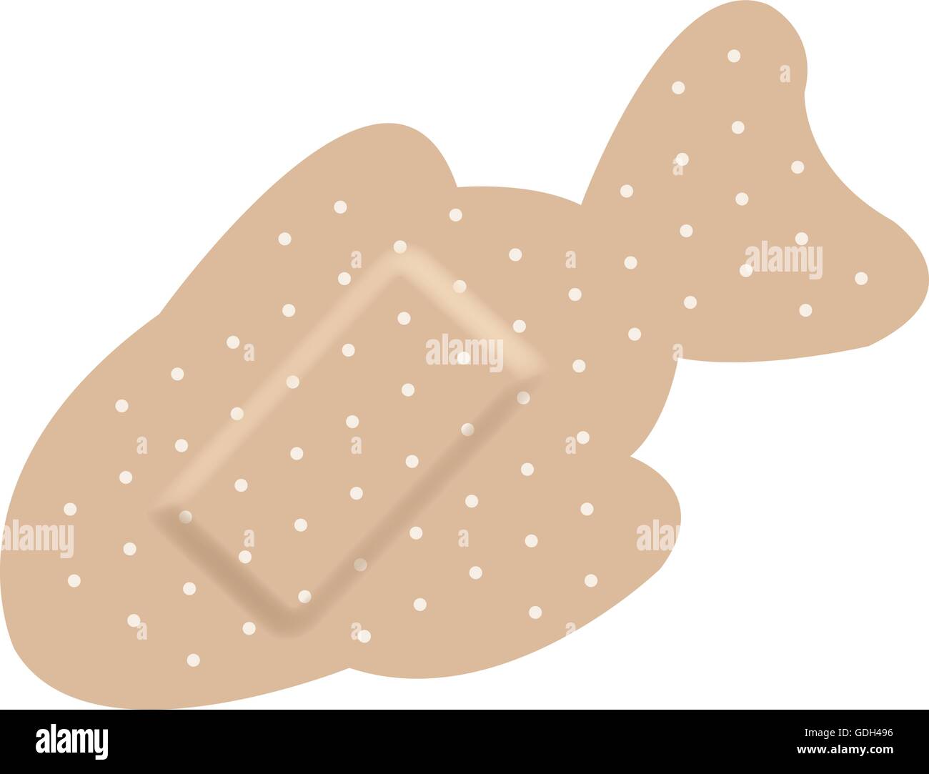 Adhesive bandages forming a fish Stock Vector Image & Art - Alamy