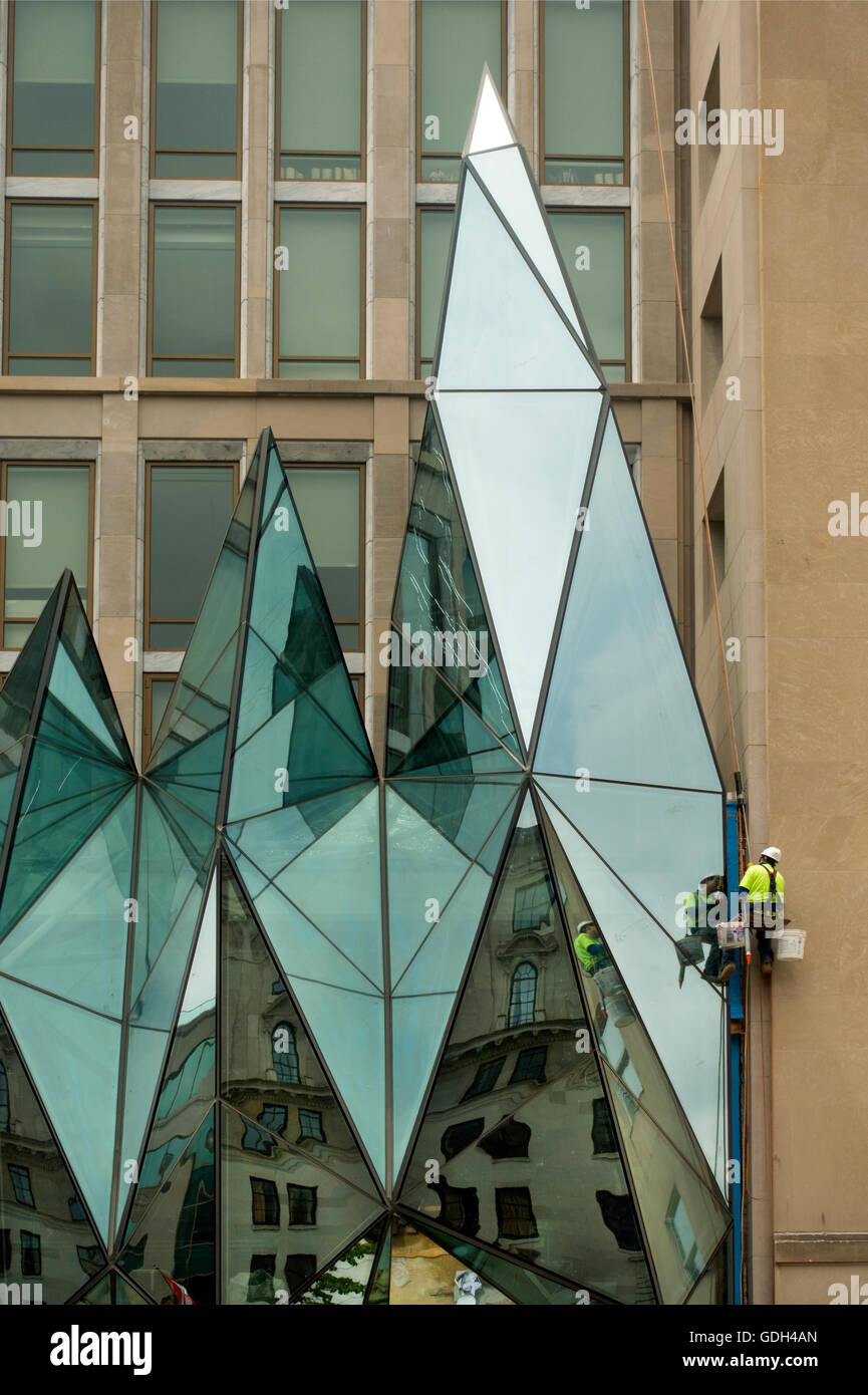 sealing glass windows on building Washington DC Stock Photo - Alamy