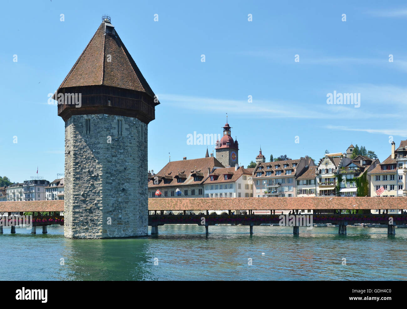 Lucerne chapel bridge fall hi-res stock photography and images - Alamy