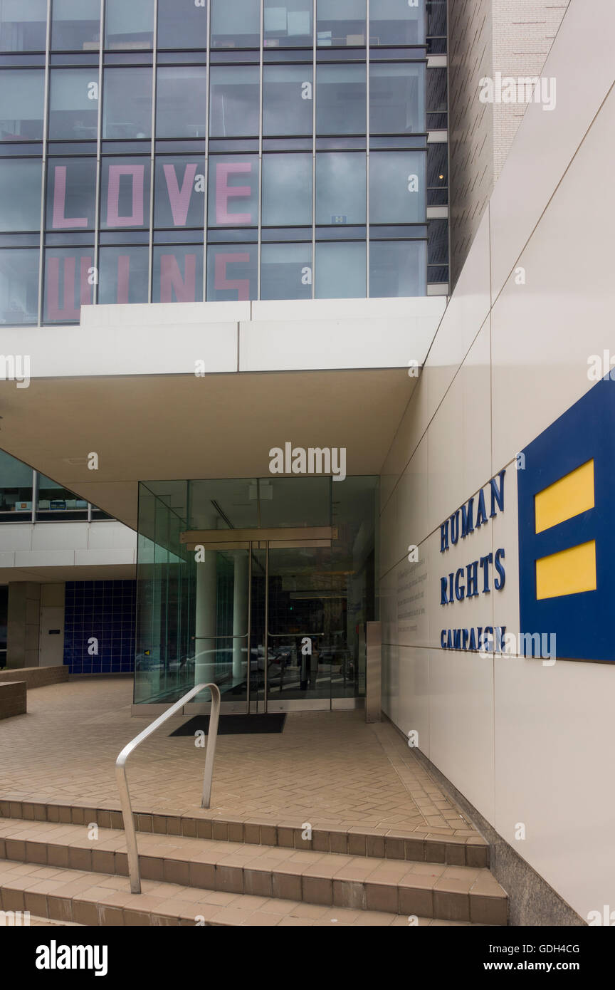 Human Rights campaign headquarters Washington DC Stock Photo - Alamy