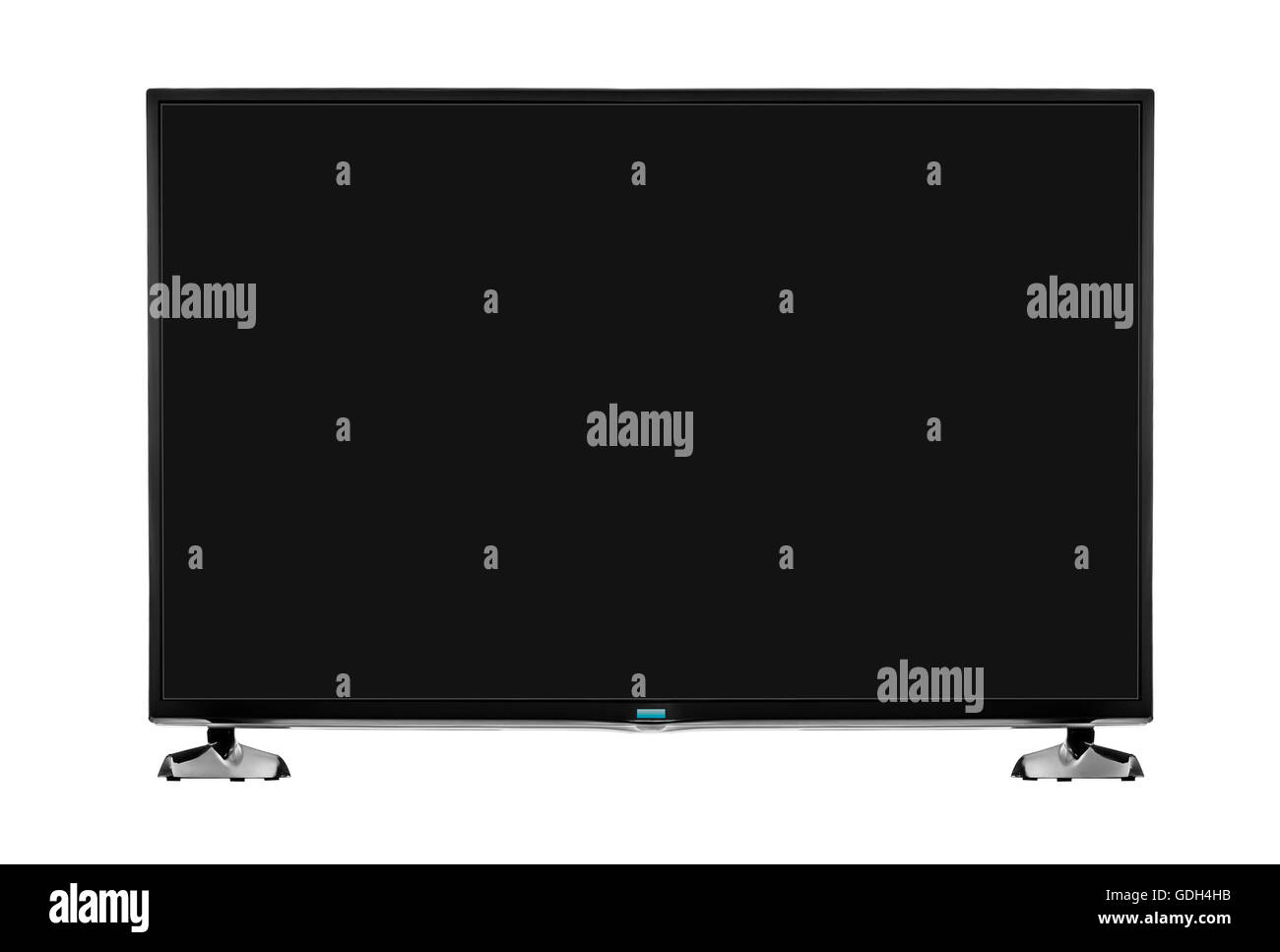 Modern blank flat screen TV set. Isolated on white background Stock ...