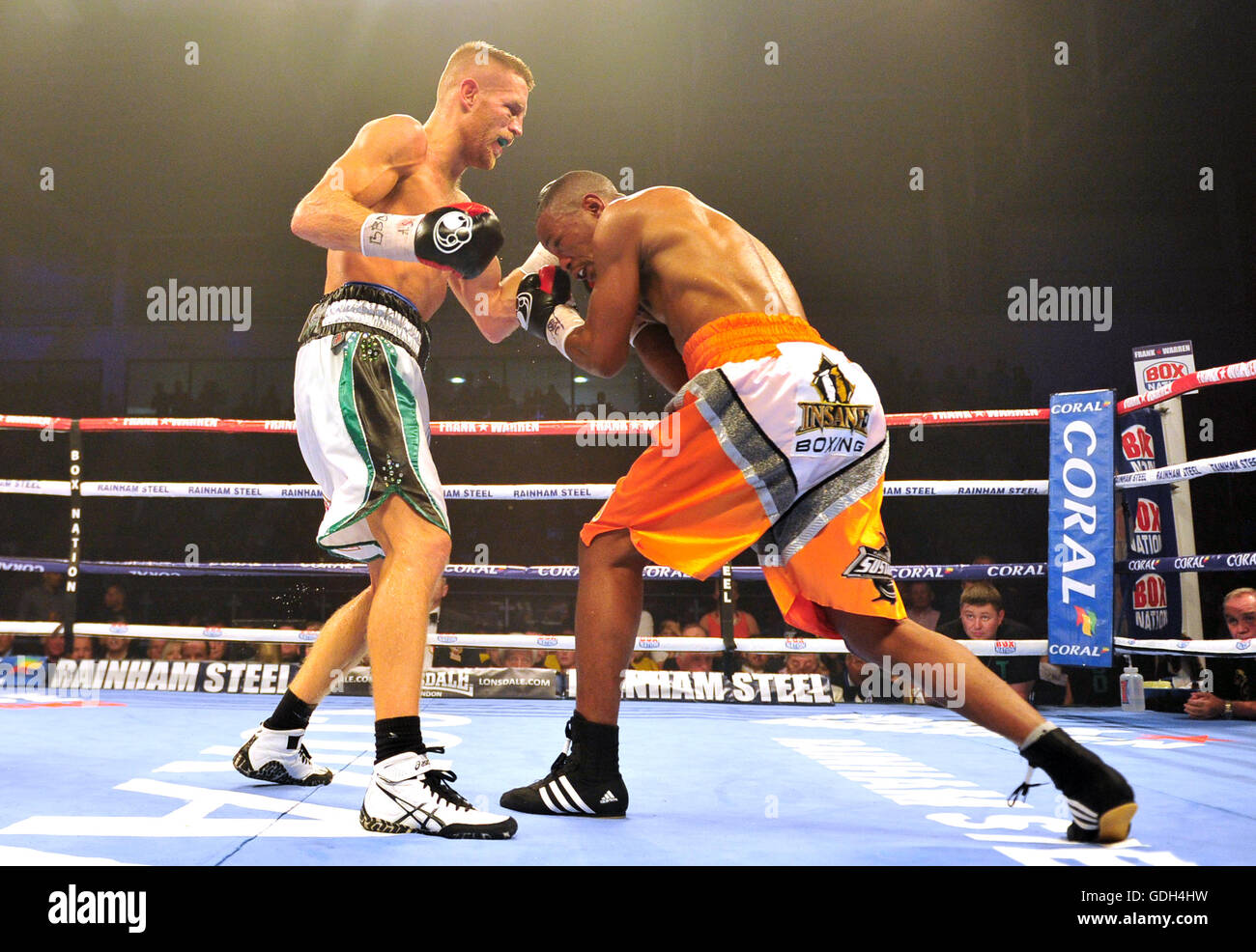 Terry Flanagan (left) in action against Mzonke Fana during their WBO ...