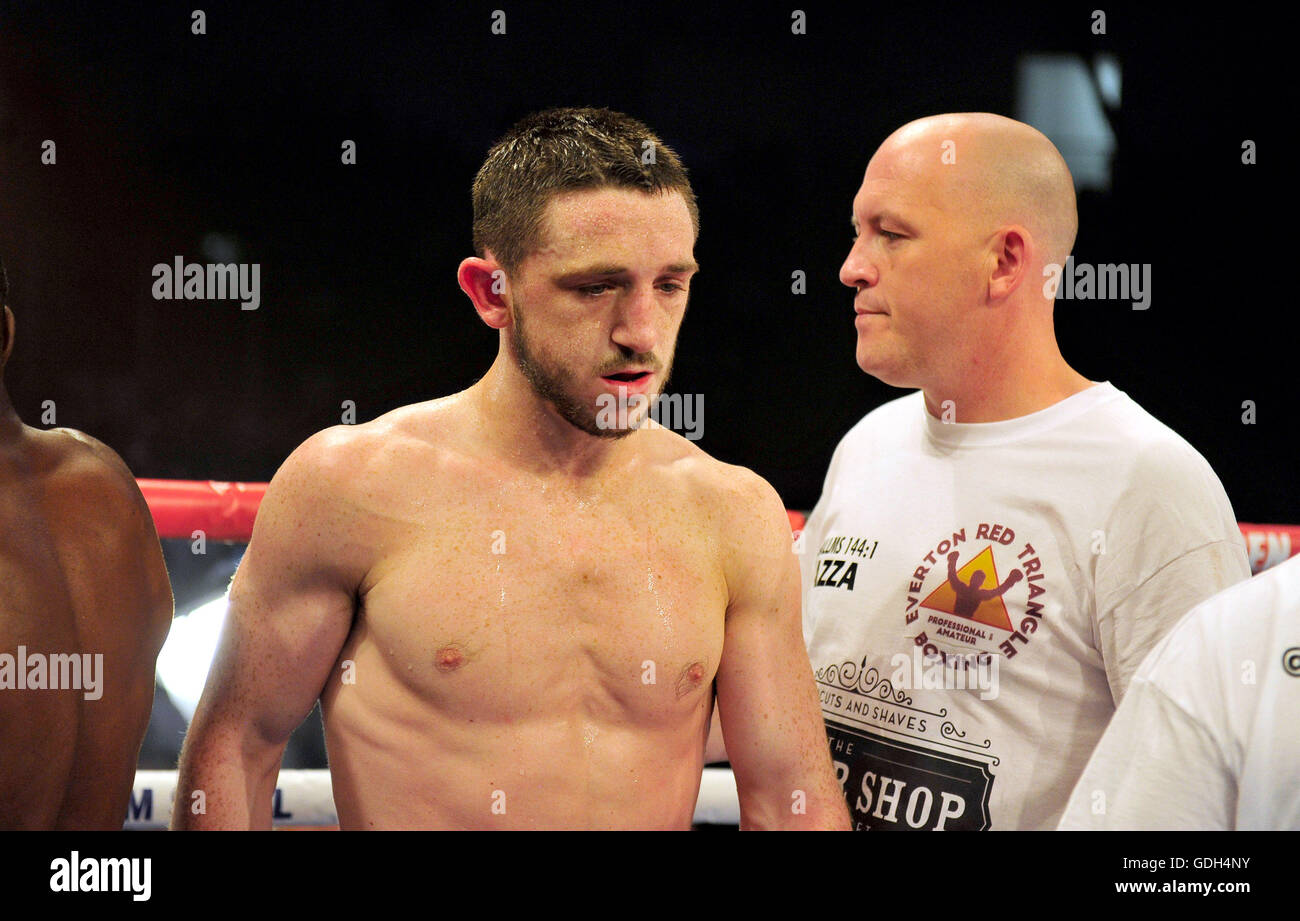 James Dickens reacts after losing to Guillermo Rigondeaux during their ...