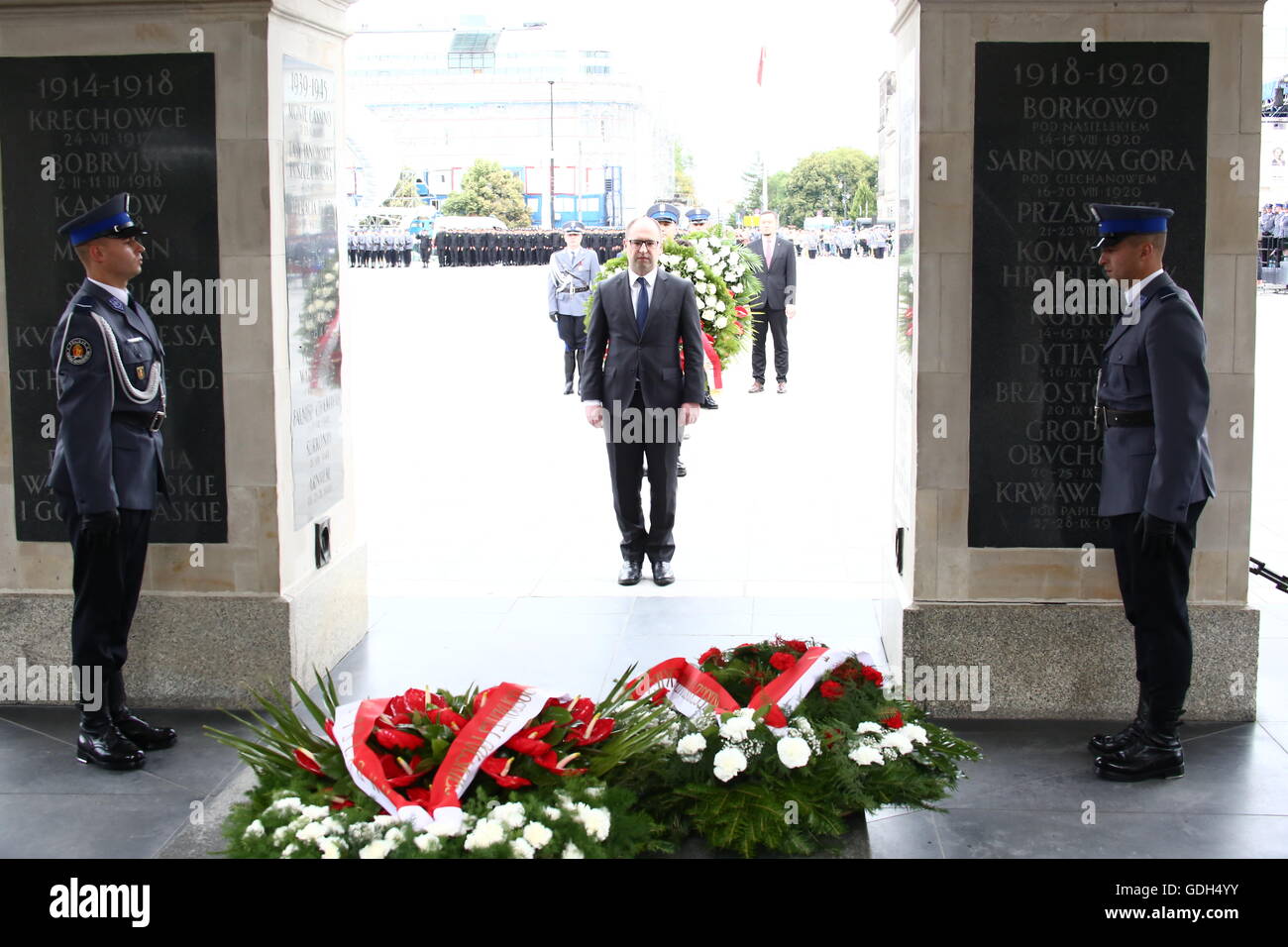 Warsaw, Poland. 16th July, 2016. Police medal ceremony with Polish ...