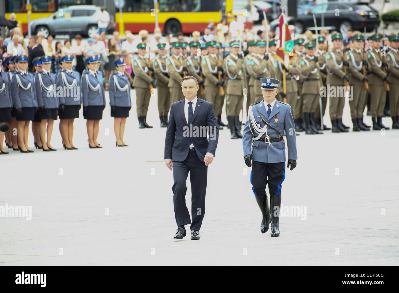 Warsaw, Poland. 16th July, 2016. Police medal ceremony with Polish ...
