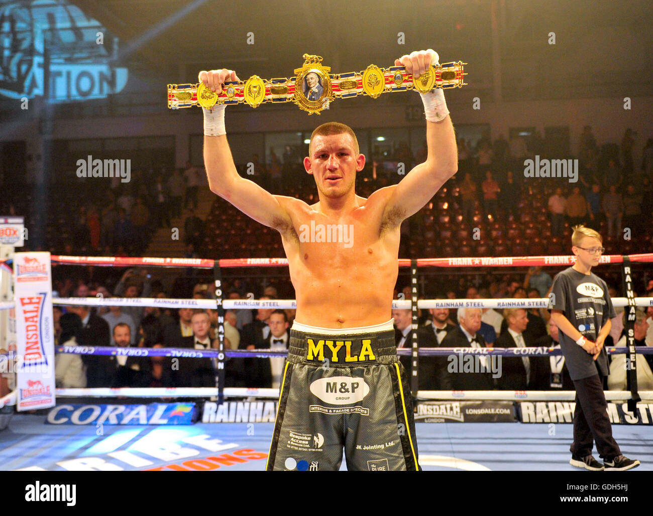 British super welterweight title fight ice arena wales hi-res stock ...