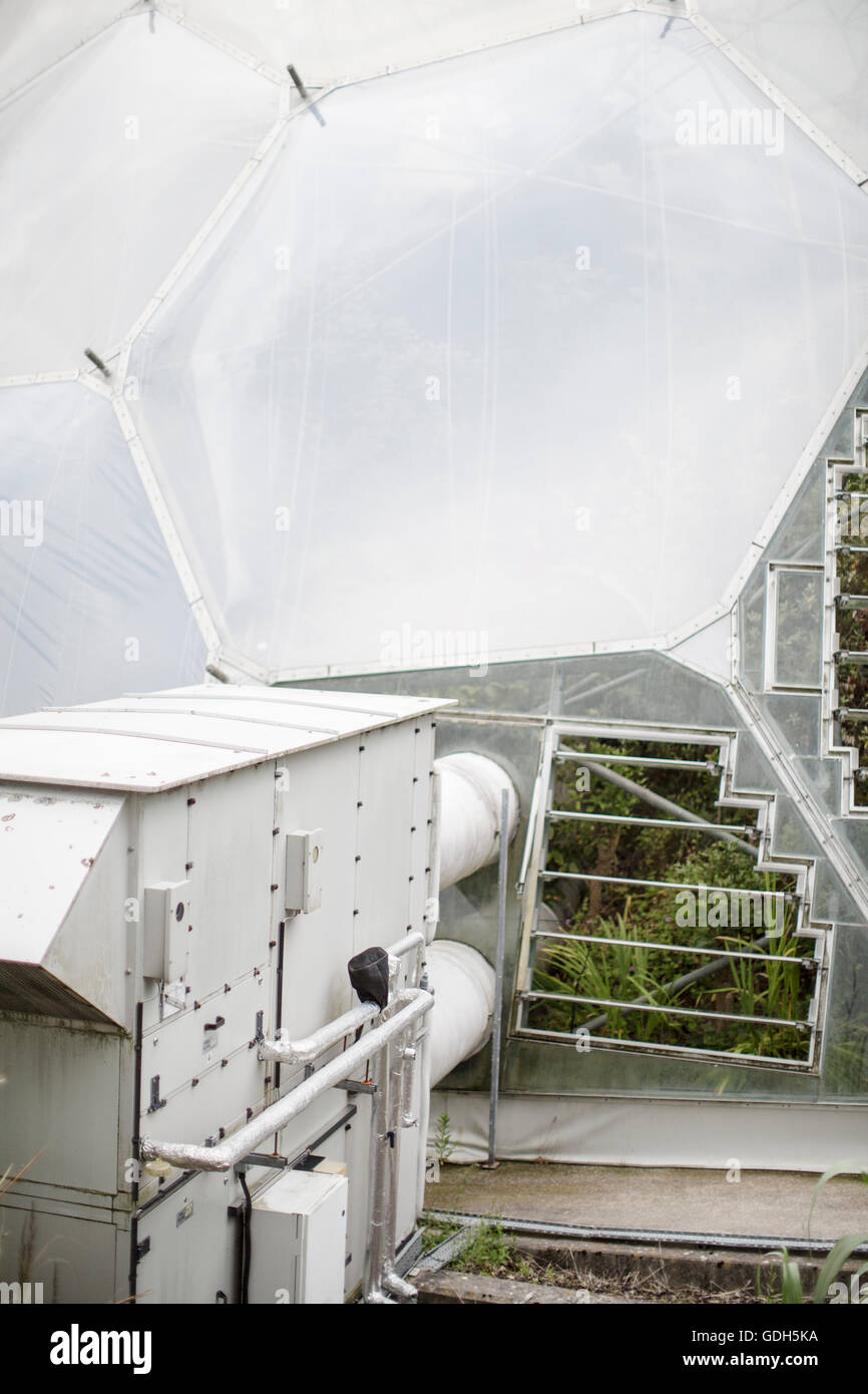 The heating generator at the Eden Project Stock Photo - Alamy