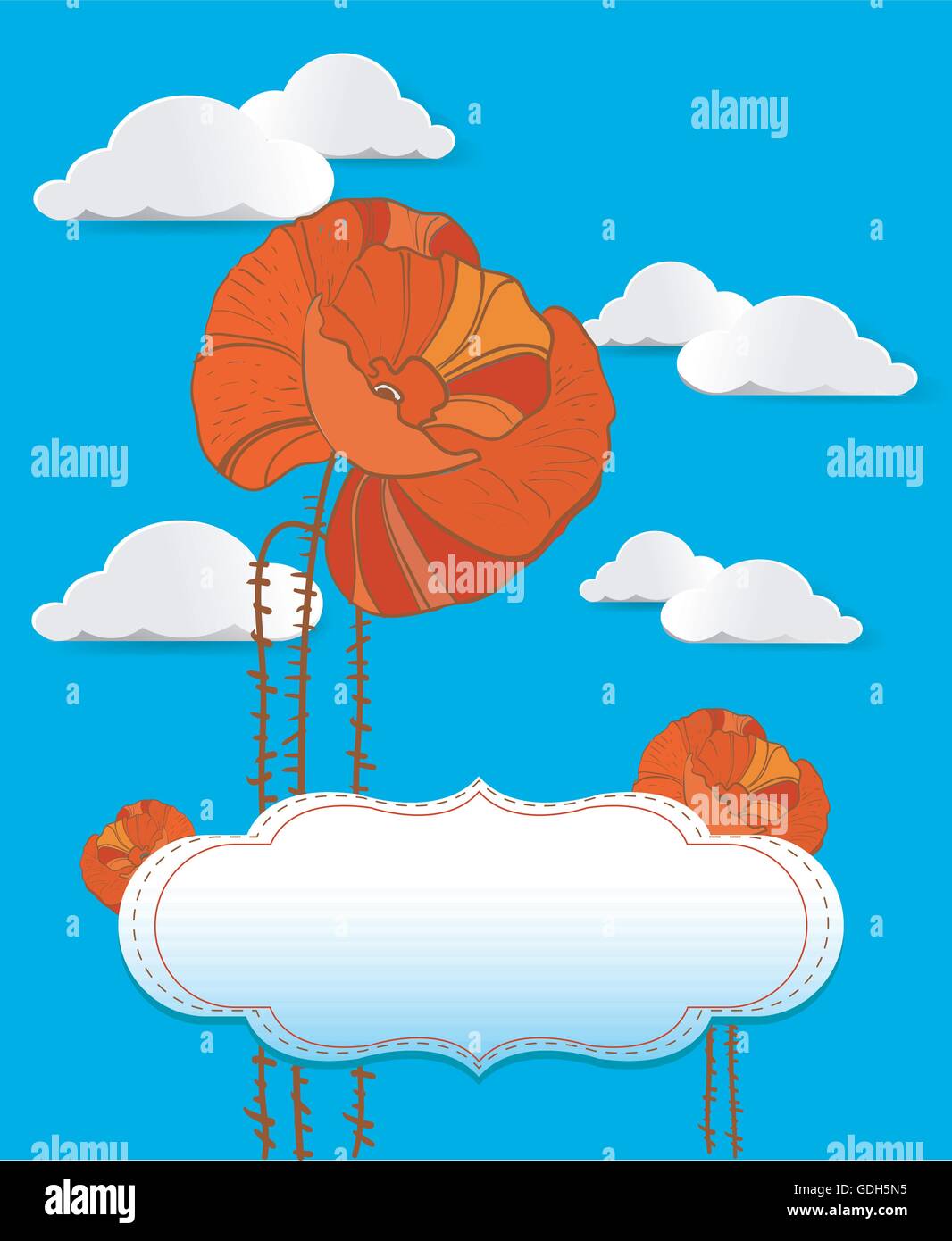 Poppy wave Stock Vector Images - Alamy