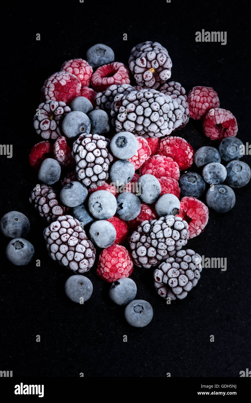 Raspberries blackberries raspberry blackberry forest fruits table hi ...