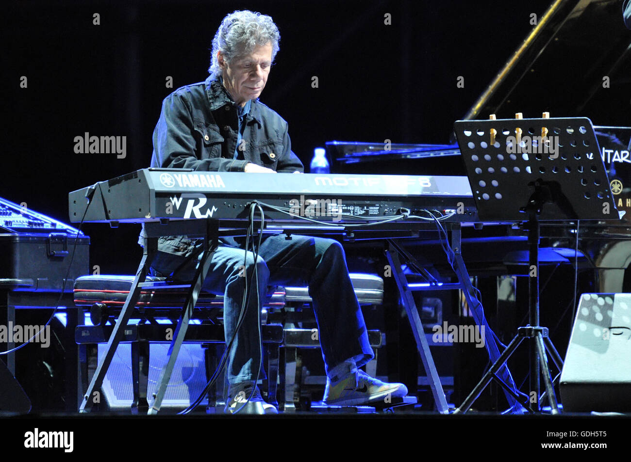 Chick Corea during the concert, he is one of the world of jazz giants ...