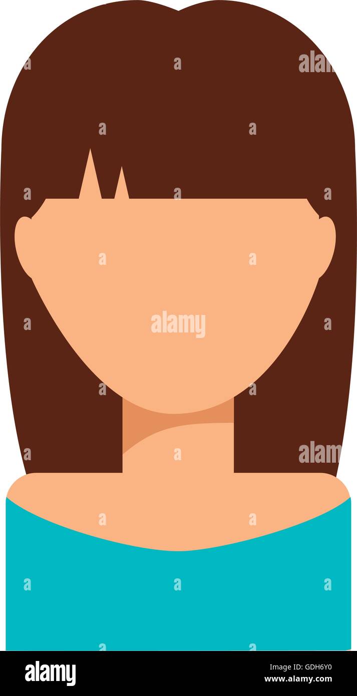 faceless girl icon Stock Vector Image & Art - Alamy