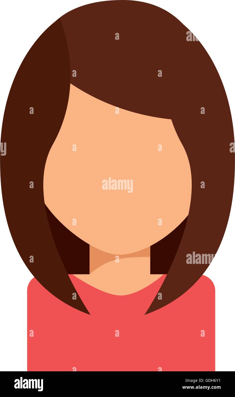 Abstract faceless woman icon image hi-res stock photography and images ...