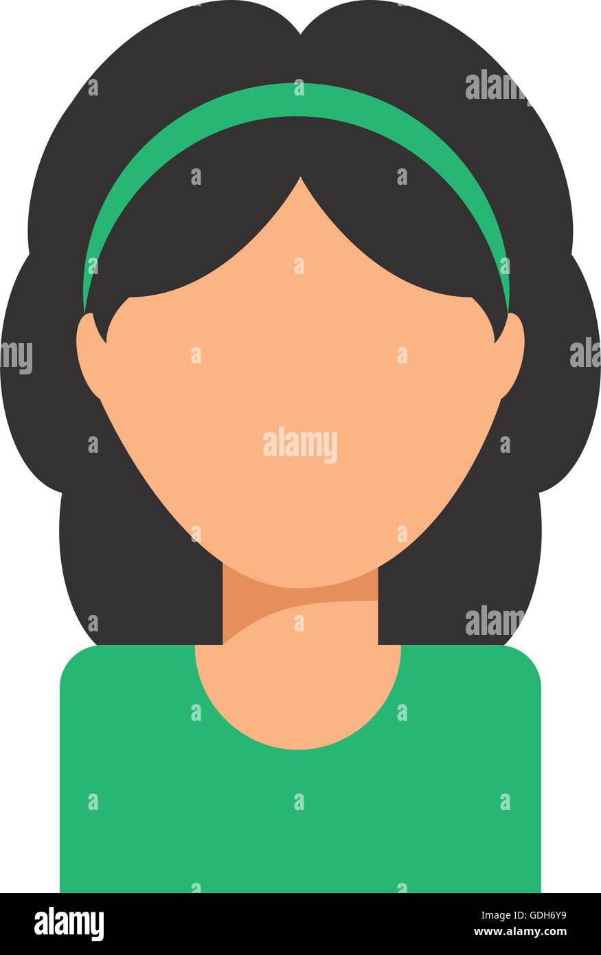 faceless girl icon Stock Vector Image & Art - Alamy
