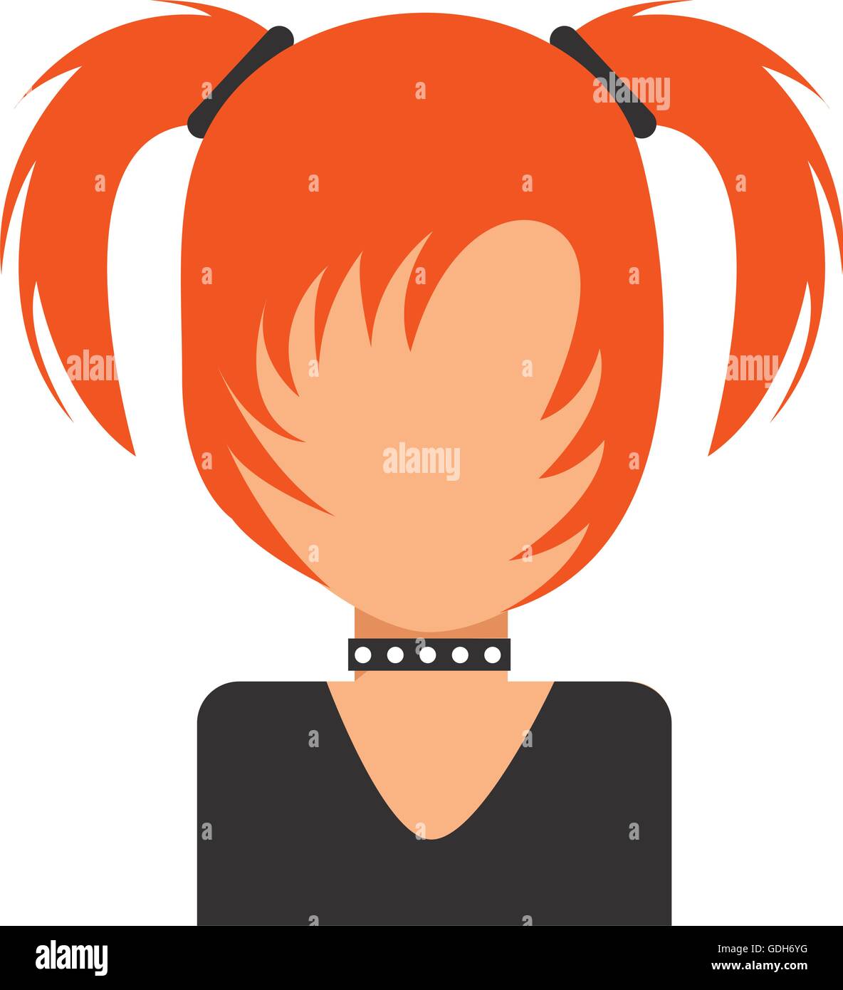 faceless girl icon Stock Vector Image & Art - Alamy