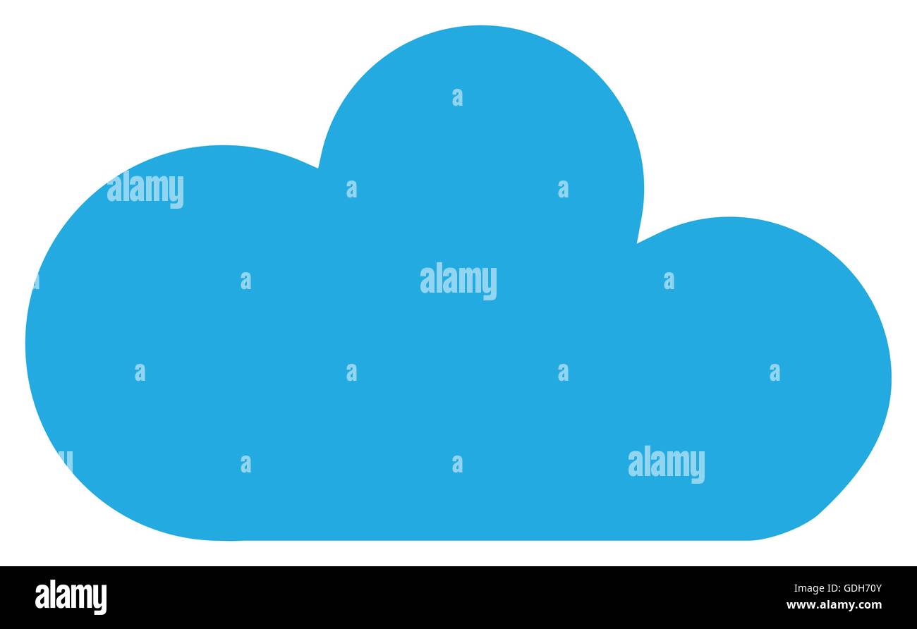 blue cloud vector Stock Vector Image & Art - Alamy