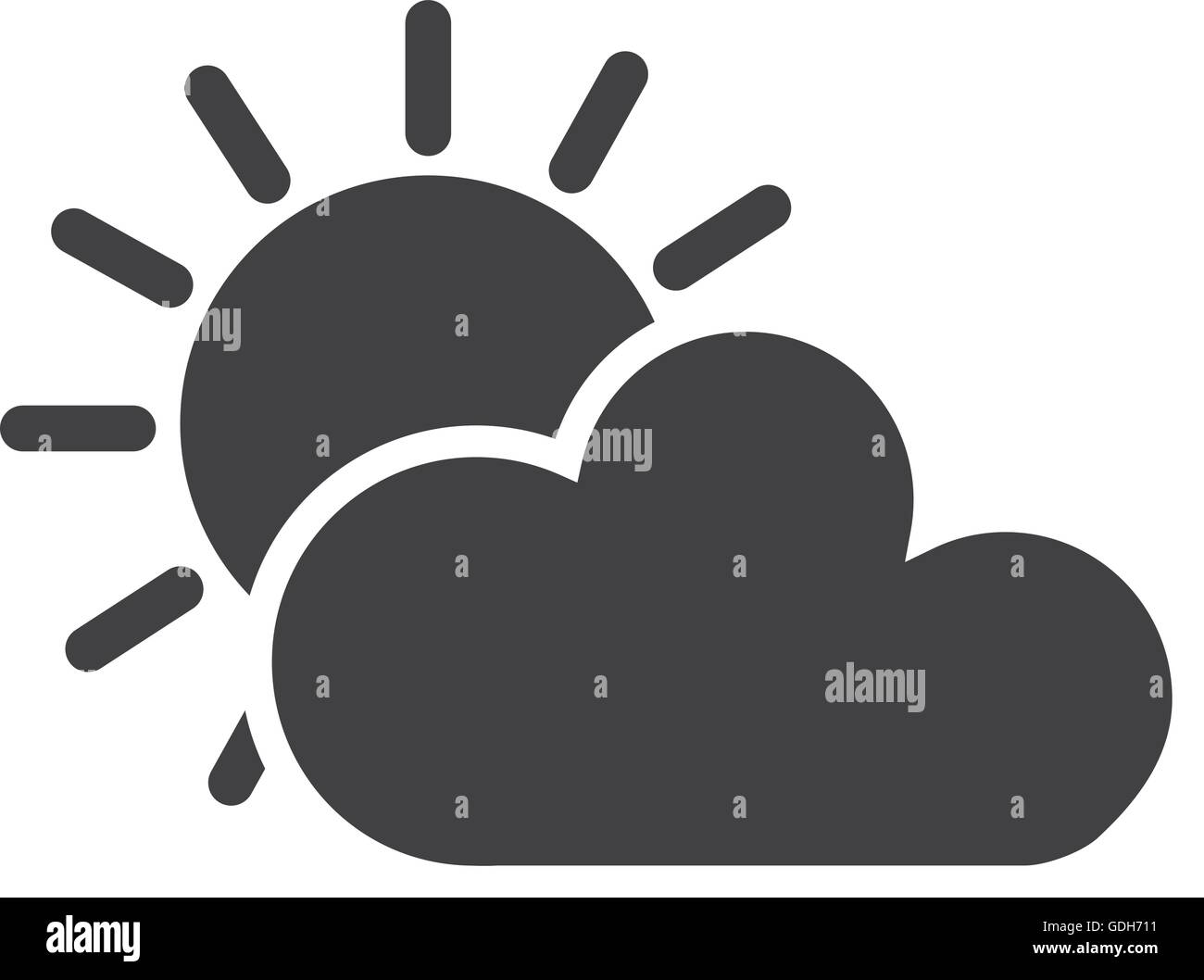sun cloud icon Stock Vector Image & Art - Alamy