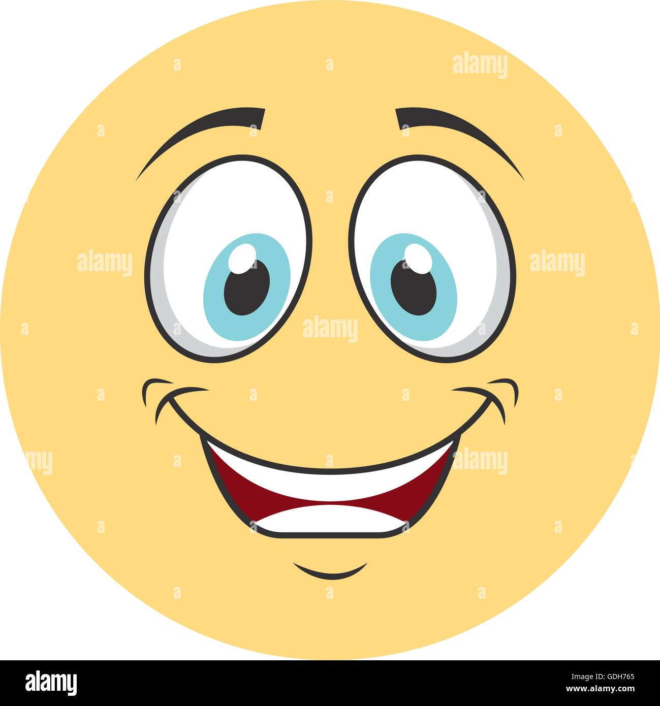 happy cartoon icon Stock Vector Image & Art - Alamy