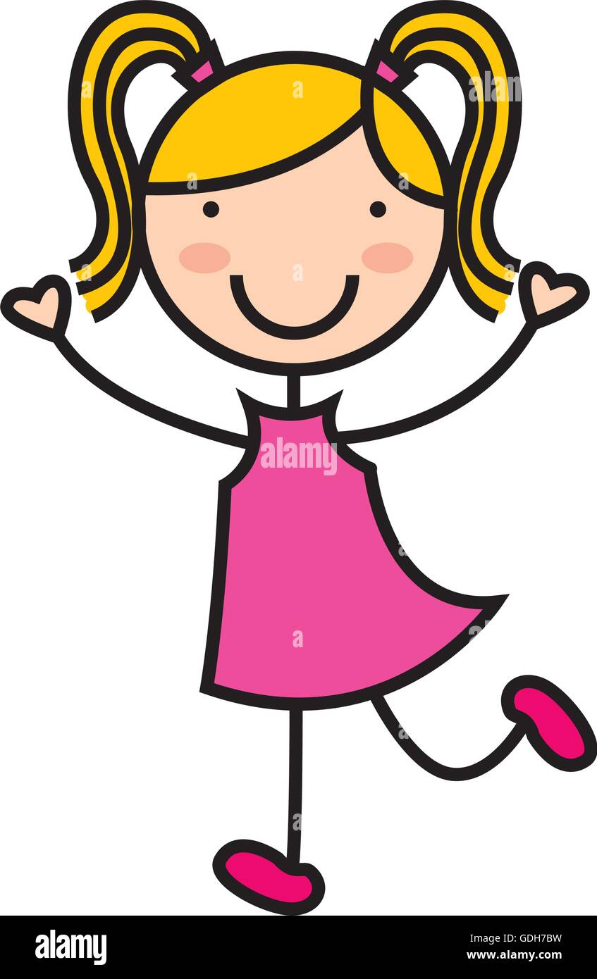 cartoon girl icon Stock Vector Image & Art - Alamy