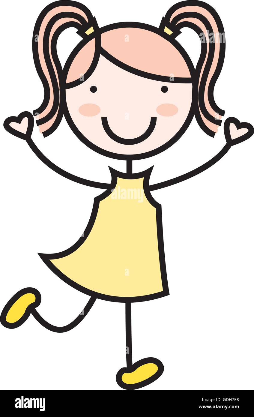 cartoon girl icon Stock Vector Image & Art - Alamy