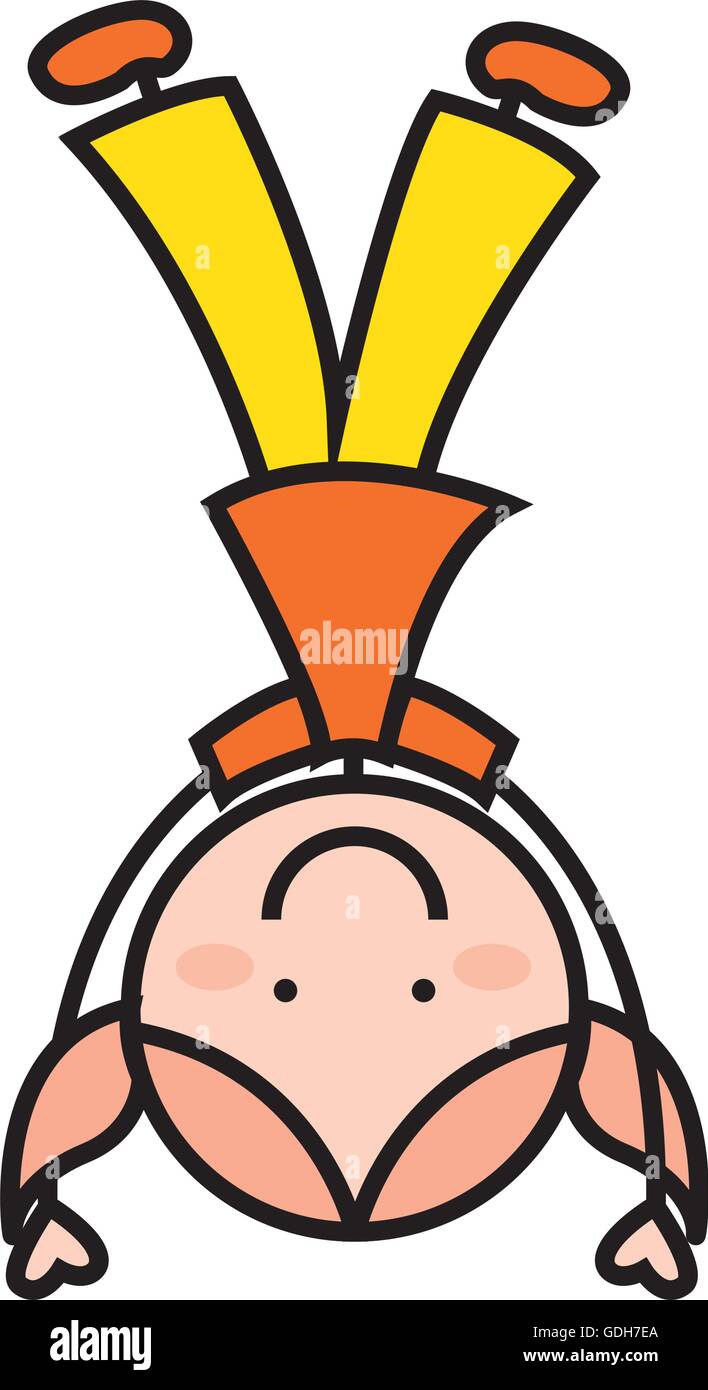 Happy teen girl positive Stock Vector Images - Alamy