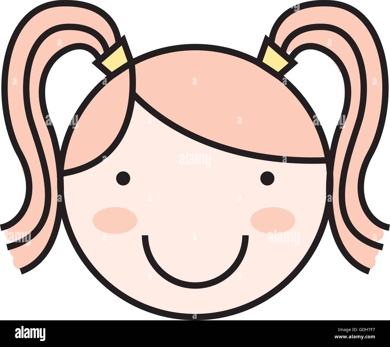 cartoon girl icon Stock Vector Image & Art - Alamy