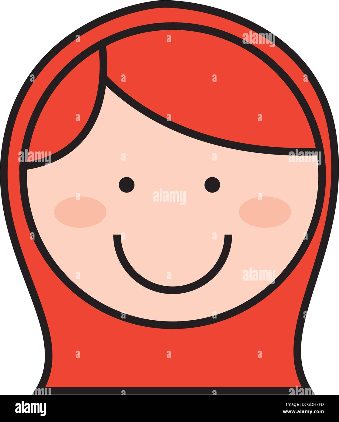 cartoon girl icon Stock Vector Image & Art - Alamy