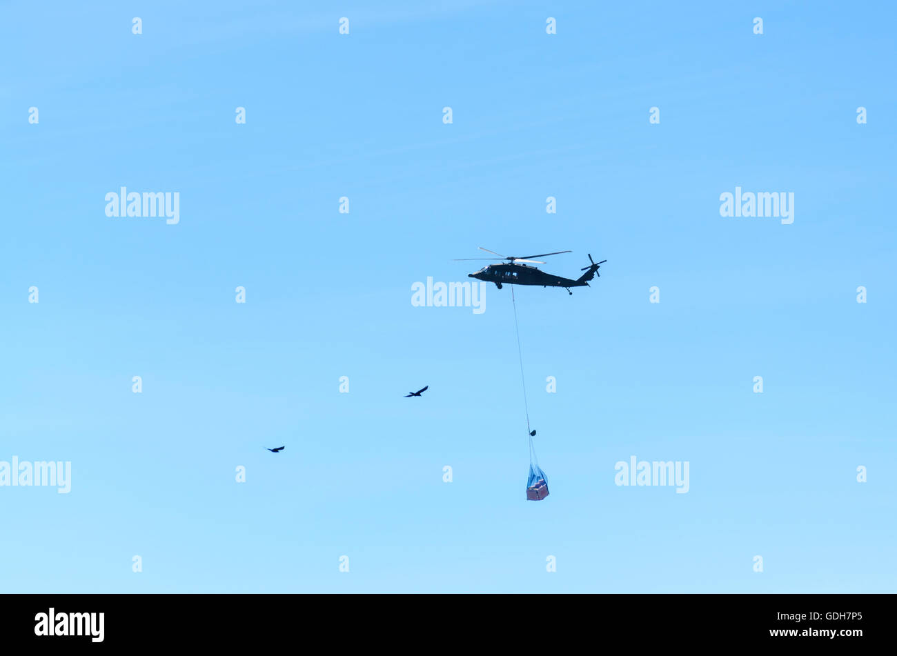 Helicopter sikorsky s 70 black hawk of austrian army flying material hi ...