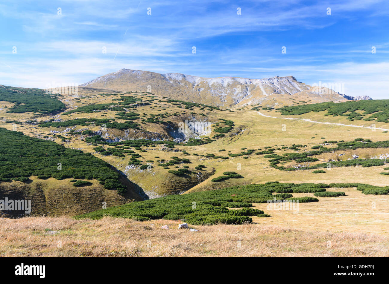 Puchberg am Schneeberg: Schneeberg with the summit Klosterwappen (left ...