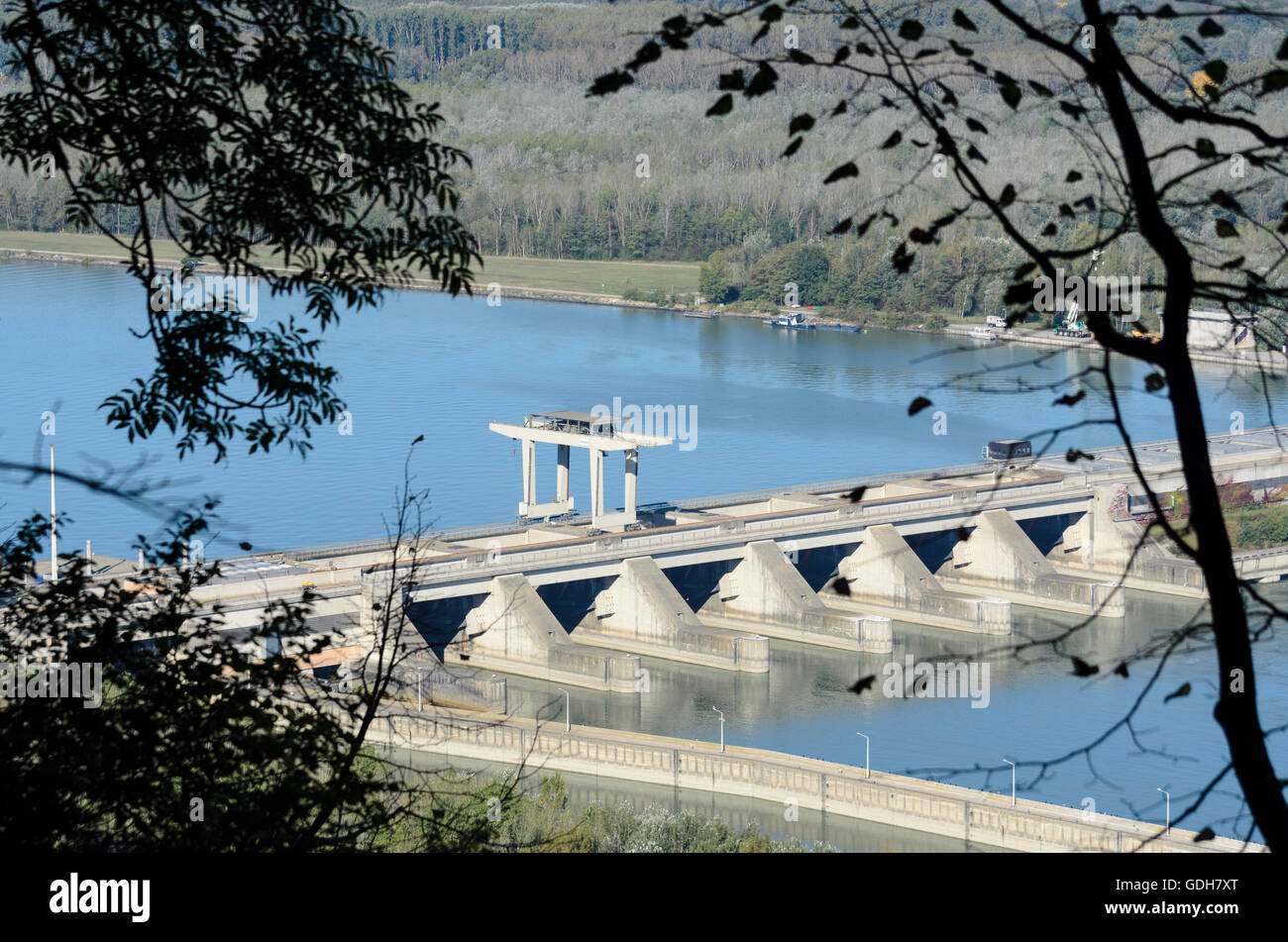 Hydroelectric power plant greifenstein of verbund ag at the danube hi ...
