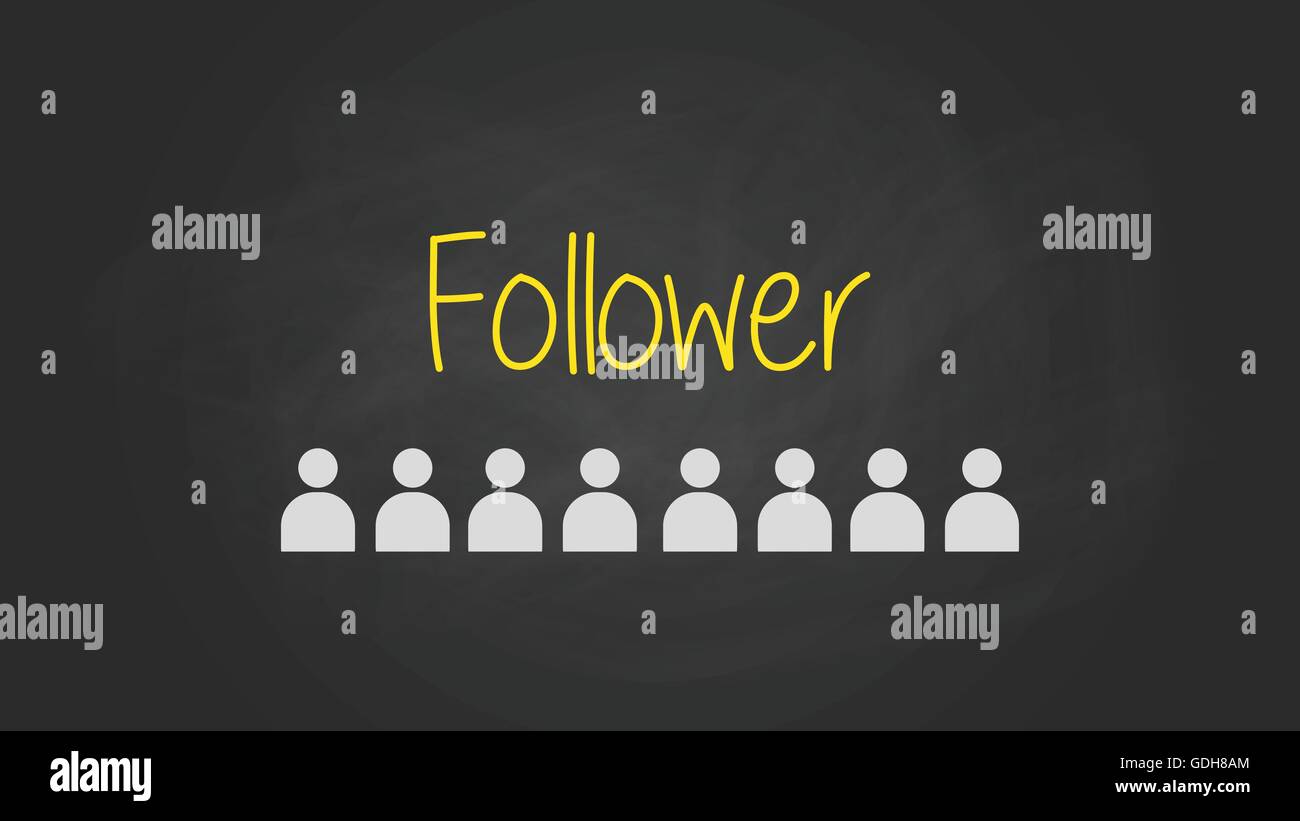 Crowd followers Stock Vector Images - Alamy