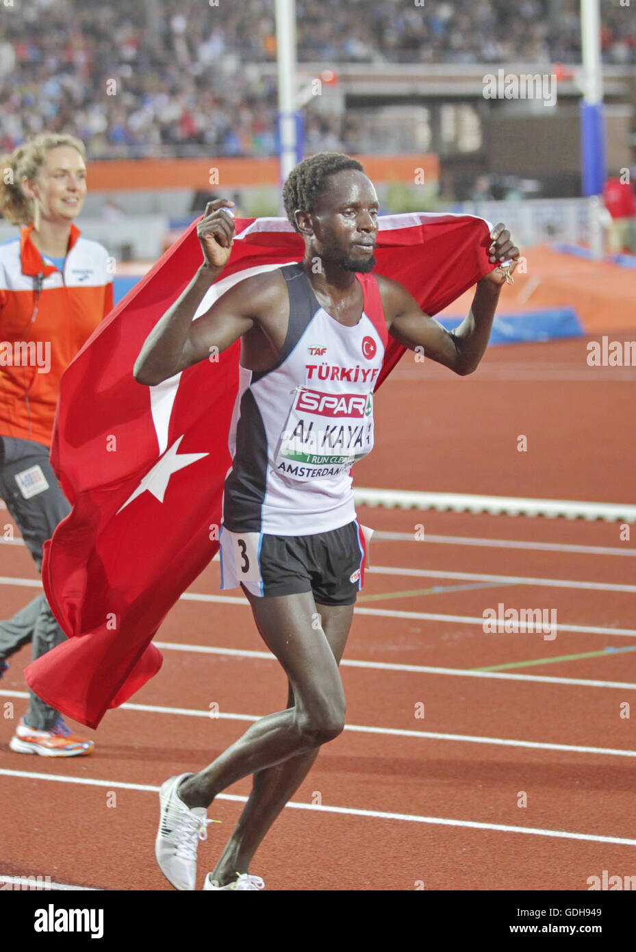 Amsterdam, Netherlands July 09, 2016 Ali Kaya 2nd of 10 to 000 meters ...