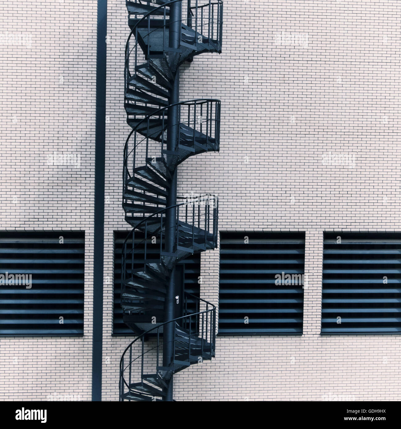 Spiral staircase outside building on hi-res stock photography and ...