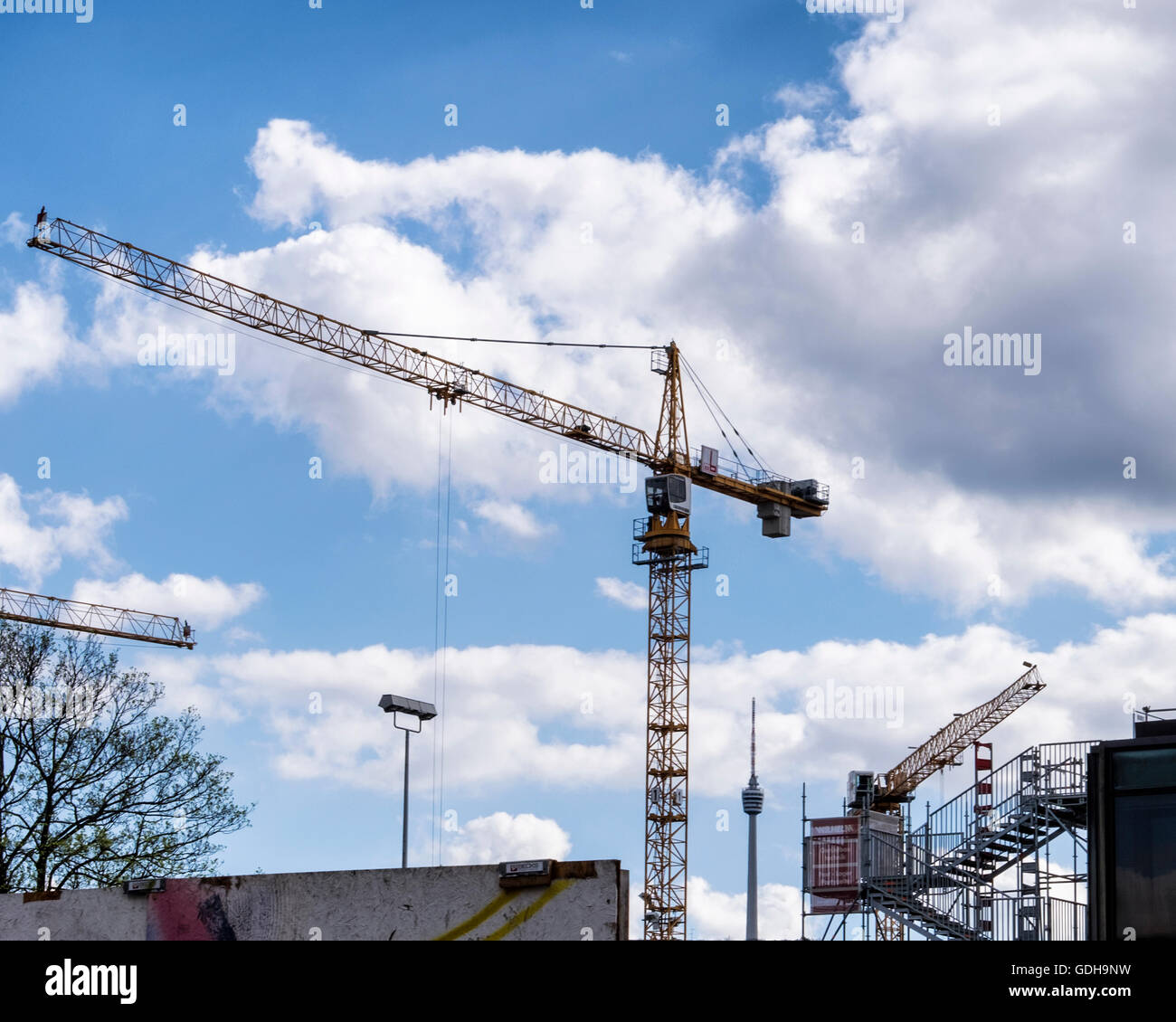 Stuttgart construction cranes hi-res stock photography and images - Alamy