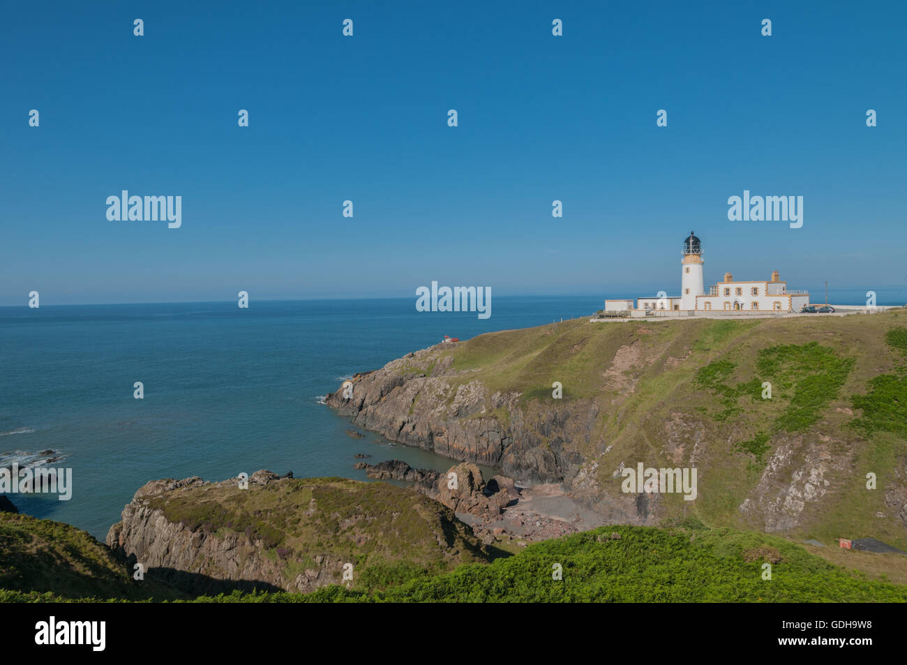 The now disused Killantringan Lighthouse nr Portpatrick Dumfries ...