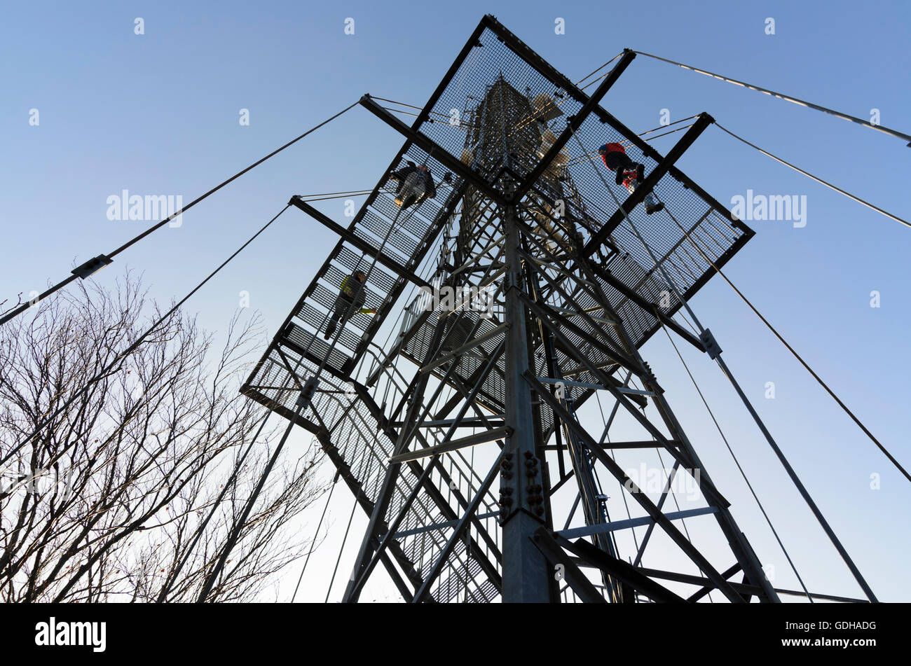 Gablitz: observation tower Troppbergwarte on Troppberg, Austria ...