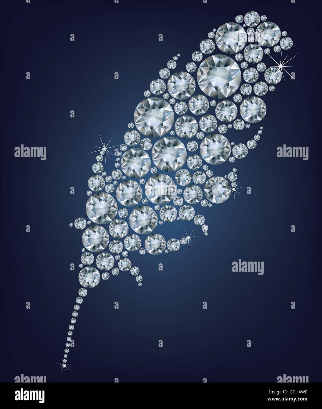 Feather diamonds hi-res stock photography and images - Alamy