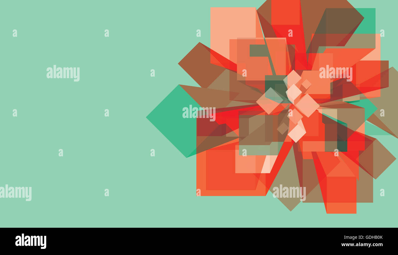 Horizontal Illustration background of a transparent complex abstract ...