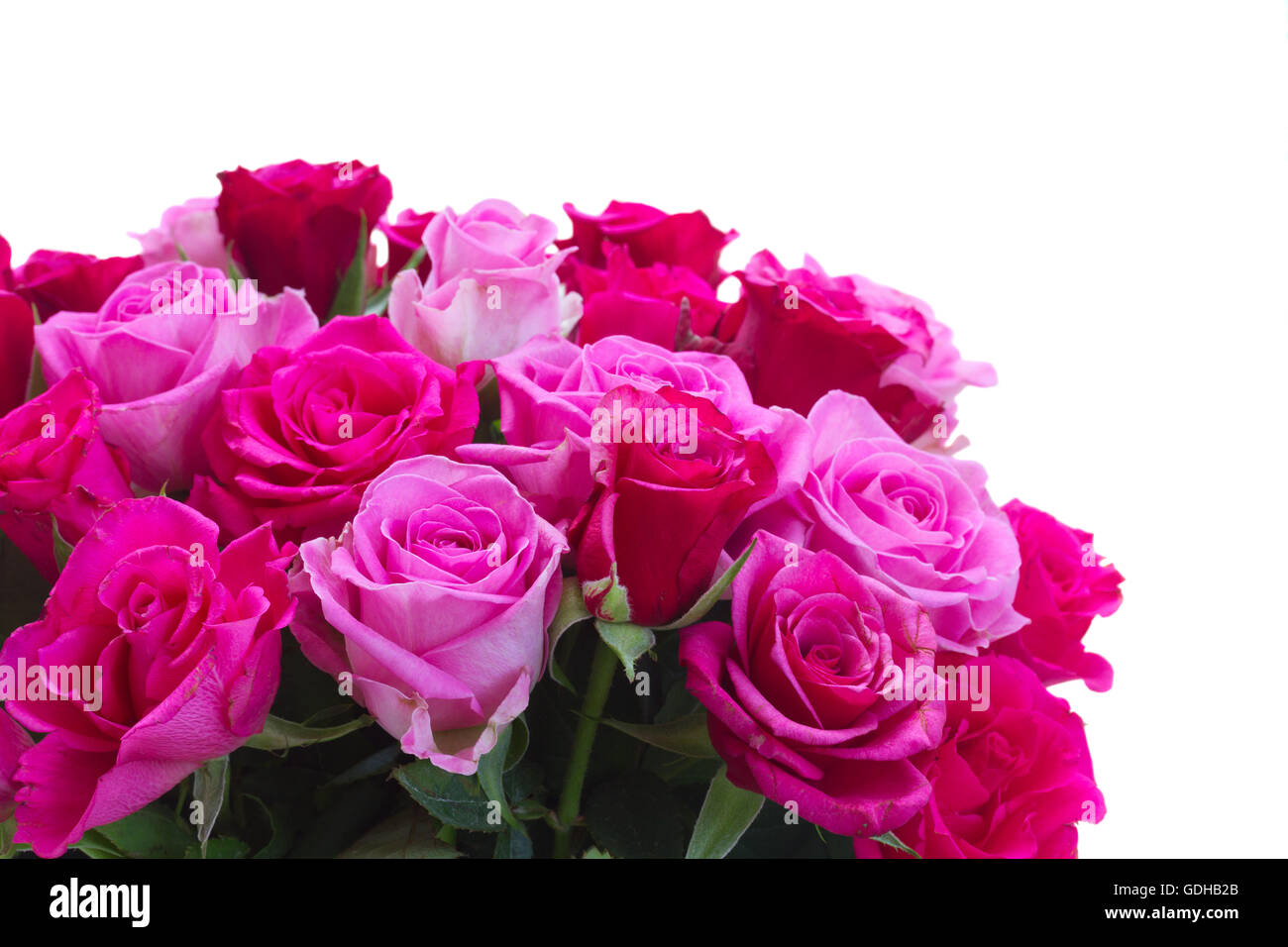bouquet of fresh pink roses Stock Photo - Alamy