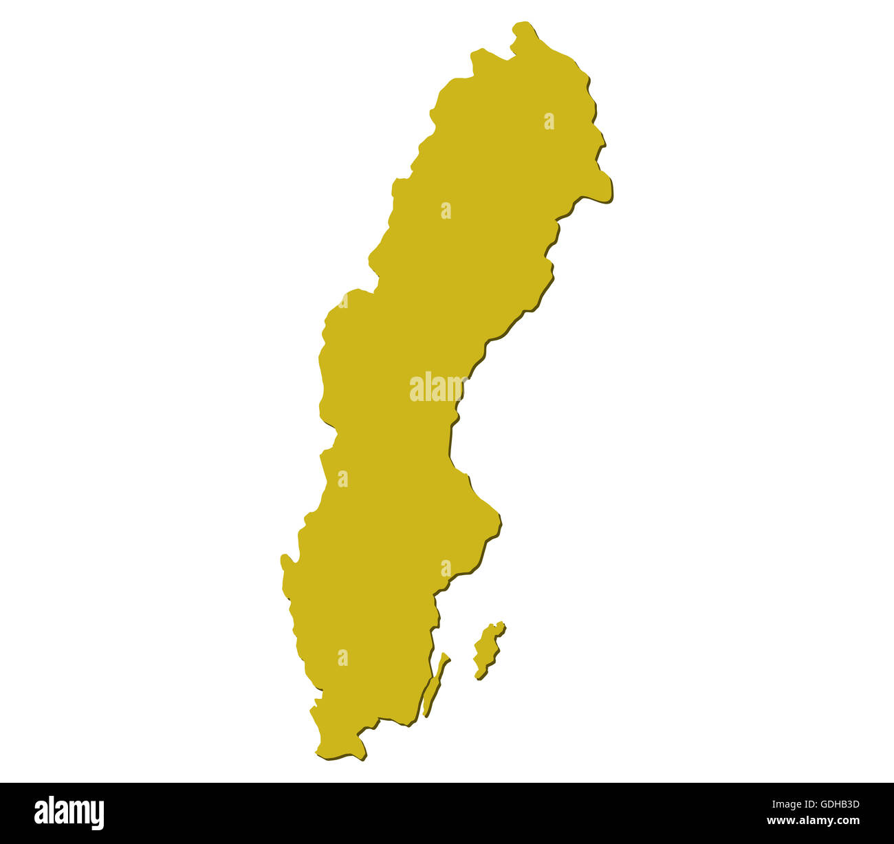 map of sweden Stock Photo - Alamy