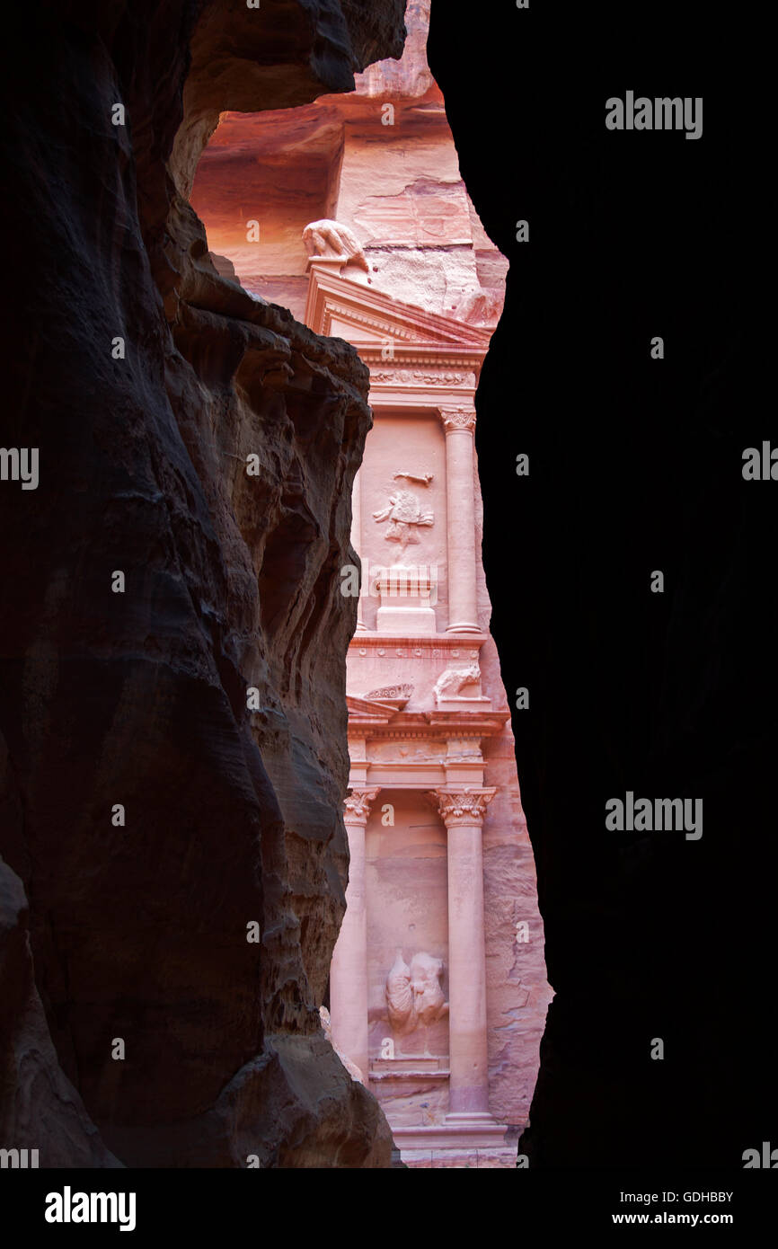 Petra Inside Al Khazneh Treasury High Resolution Stock Photography and ...